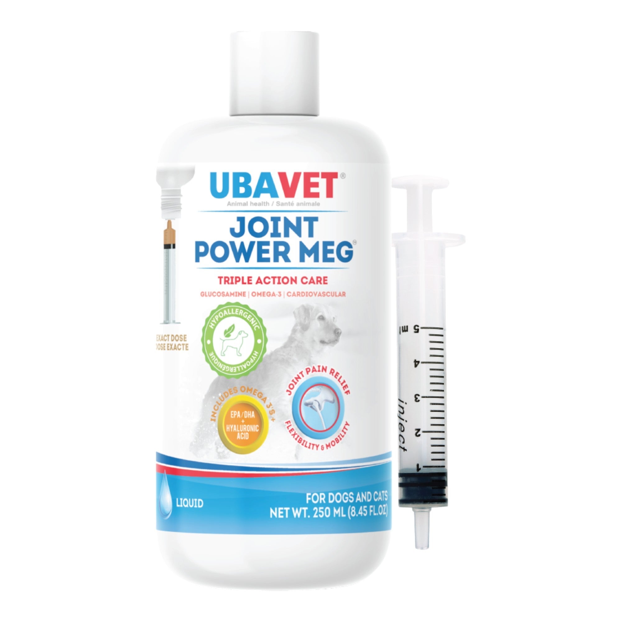 UBAVET Joint Power MEG Maximum Joint Care Liquid for Cats and Dogs ...