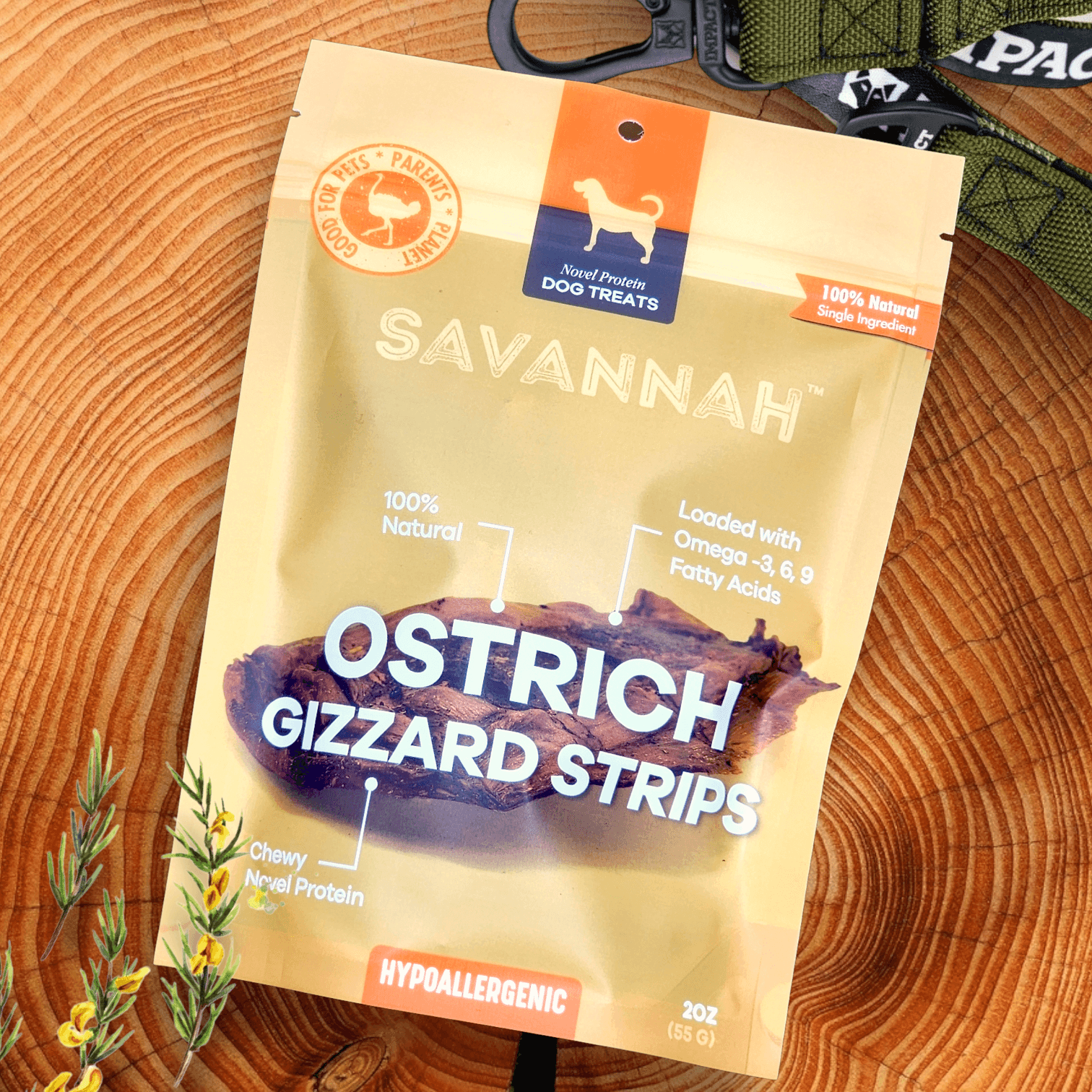 Chewy Ostrich Gizzard Strips: The Protein & Omega-3 Rich, Natural Dog ...